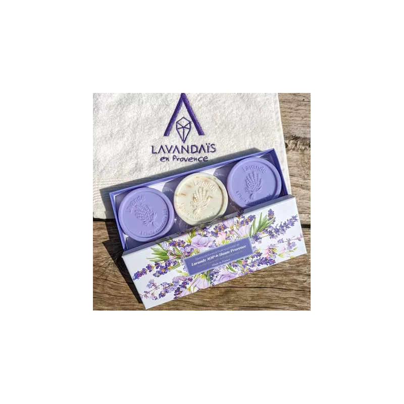 Set of 3 Lavender Soaps from Provence