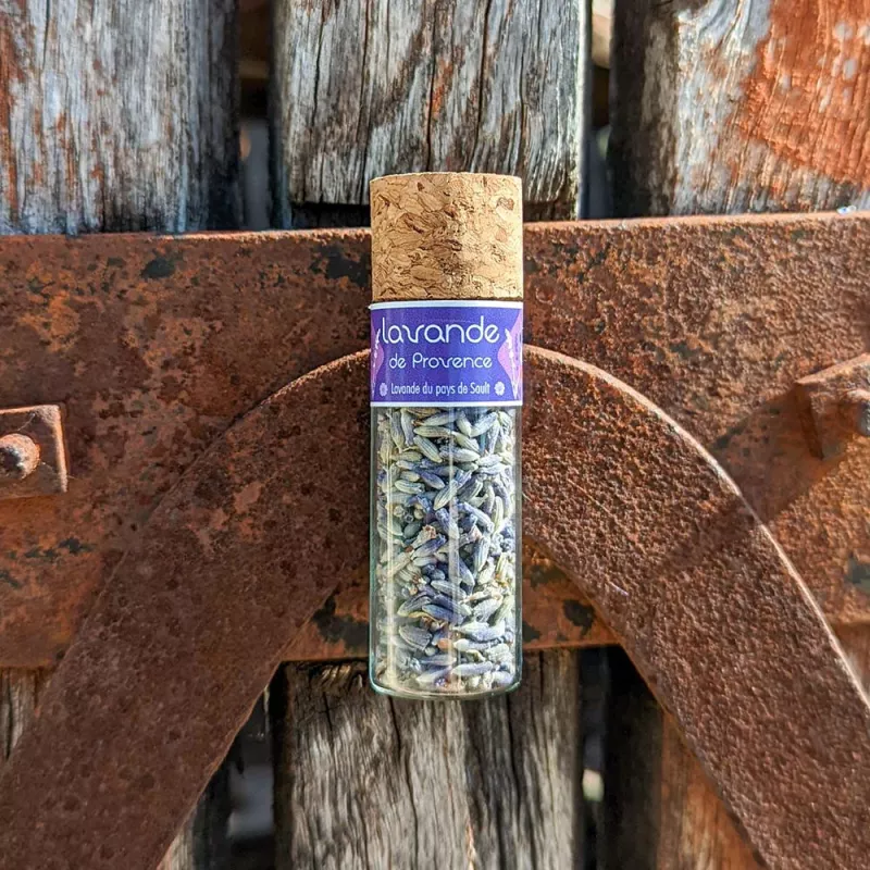 Magnet Fiole de Fleurs de Lavande